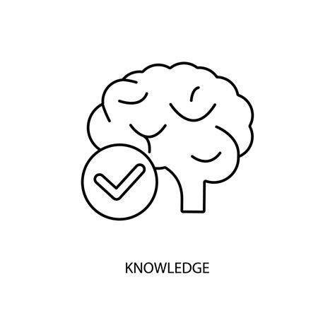 Knowledge Concept Line Icon Simple Element Illustration Knowledge Concept Outline Symbol