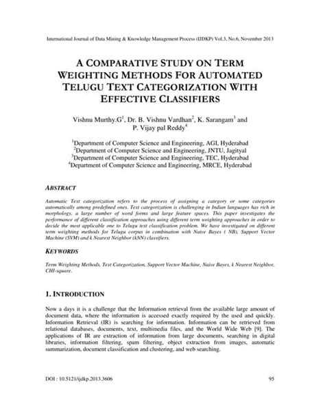 Arabic Text Categorization Algorithm Using Vector Evaluation Method Pdf