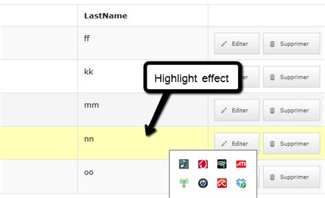 Applying An Hightlight Effect Jquery On My Table Stack Overflow