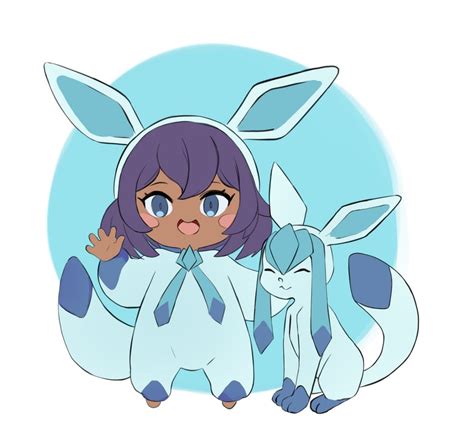 Glaceon And Sina Pokemon And More Drawn By Drawfag Danbooru