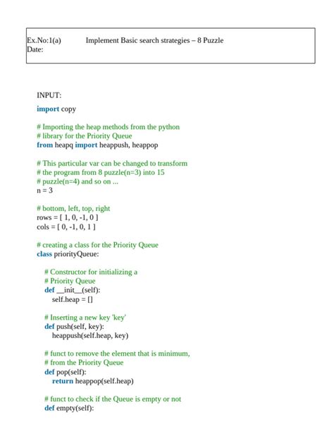 Ad3311 Artificial Intelligence Lab Manual Pdf Applied Mathematics