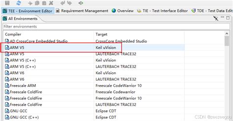 【tessy】软件环境配置：arm V5 Keil Uvision Defaulttessy Keil支持 Csdn博客