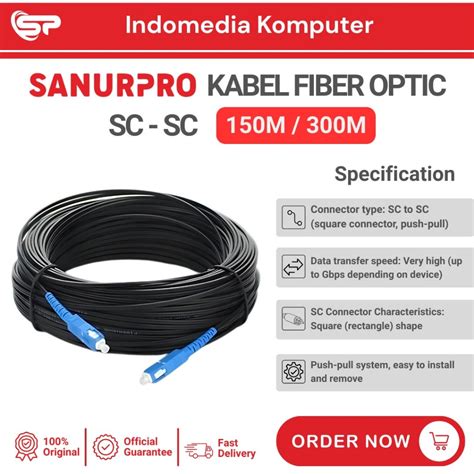 Sc Sc 300m Fiber Optic Cable Shopee Philippines