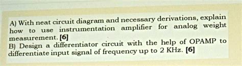 A With Neat Circuit Diagram And Necessary Derivations Explain How To