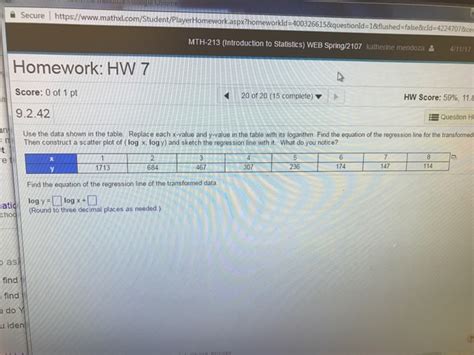 Solved Use The Data Shown In The Table Replace Each X Value