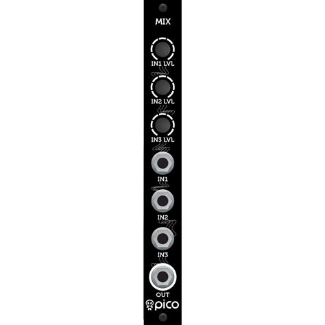 Erica Synths Pico Mixer 3 To 1 Eurorack Module 4751030825557 B H