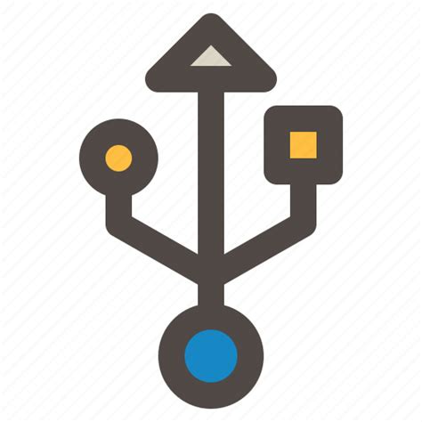 Computer Connection Hardware Port Usb Icon Download On Iconfinder