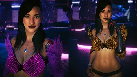 Spiked Bra Archive Xl Femv Cyberpunk 2077 Mod