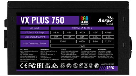 VX PLUS 750 RGB - AeroCool