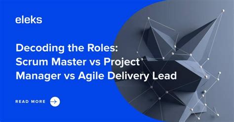 Wesley O On Linkedin Scrum Master Vs Project Manager Vs Agile Delivery Lead Roles
