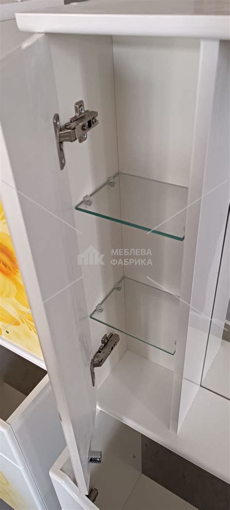 Дзеркало для ванної кімнати АЛЬВЕУС 50 праве з підсвічуванням ручка врізна Пік