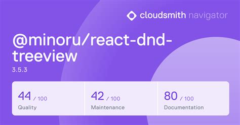 minoru react dnd treeview 3 5 3 npm package quality cloudsmith