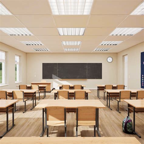 Classroom Ue4 3d Model Cgtrader