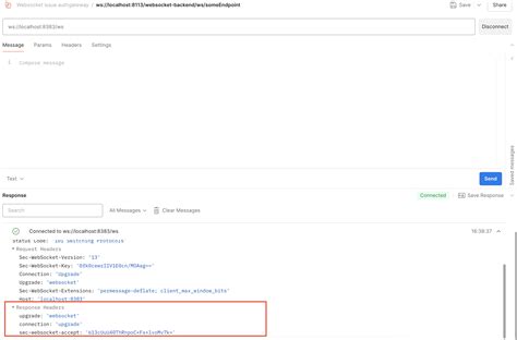 How To Return The Handshake Response Headers From The Websocket Destination Route On Spring