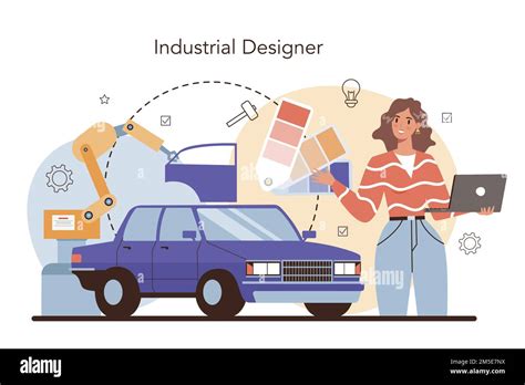 Industrial Designer Concept Artist Creating Modern Environment And