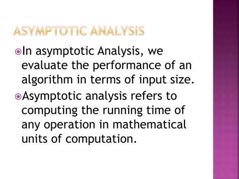 asymptotic analysis in data structure using c pptx