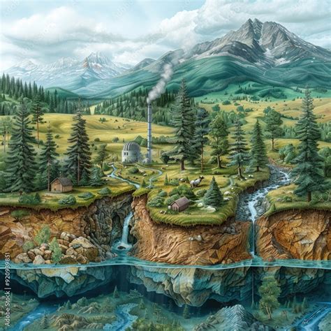 Visual Guide To Geothermal Systems Illustrating Dry Steam Flash