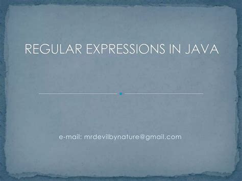 regular expressions in java pptx
