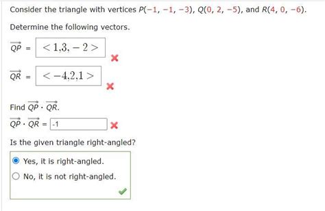 Solved Consider The Triangle With Vertices P 1 1 3