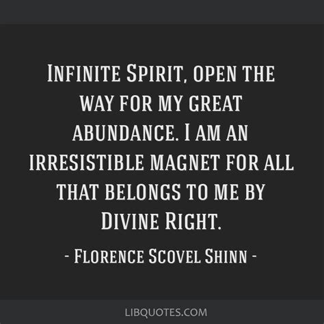 Infinite Spirit Open The Way For My Great Abundance I Am