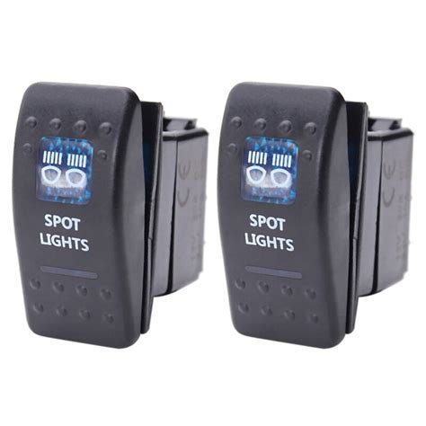 2x Car Boat Dual Led Tail Light Rocker Switch Spst On Off 12 E2r1 Ebay