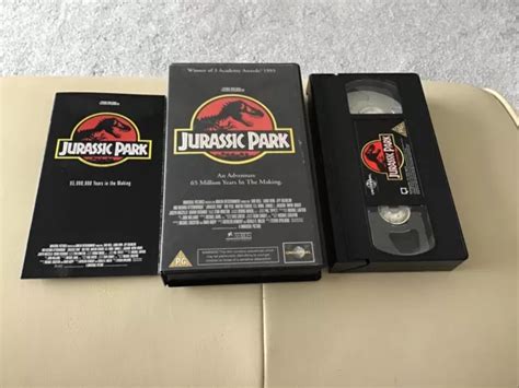 Jurassic Park Vhs Cassette Movie Tape Vgc Complete With Booklet