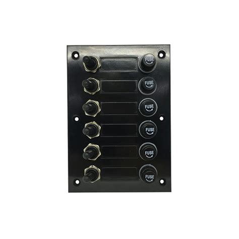 6 Way Spst Rubber Boot Switch And Fuse Panel Mr Positive Nz