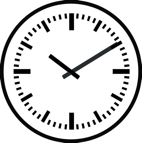 Minimalist Clock Icon On A White Background Vector Illustration Vector Art At Vecteezy