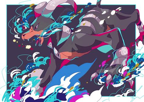 Uraura8yama Houndoom Nintendo Pokemon Absurdres Highres Animal