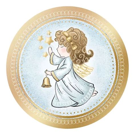 Painel Redondo De Festa Batizado Em Tecido C elást m New MercadoLivre