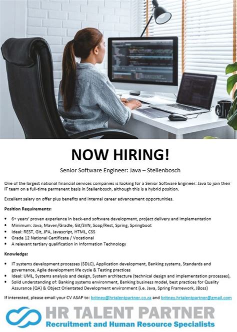 Hr Talent Partner Sa On Linkedin Javadeveloperjobs Seniordeveloper