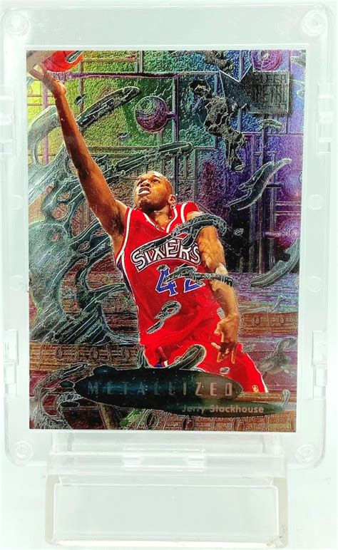 Vintage 1996 97 Fleer Metal Metallized Jerry Stackhouse Card 233