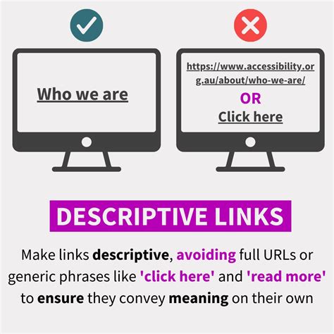 Centre For Accessibility Australia On Linkedin A11y Accessibility Descriptivelinks