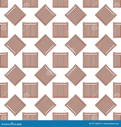 Shipping Container Vector Concept Line Seamless Pattern Stock Vector Illustration Of Fabric