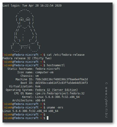 Howto Upgrade Fedora 31 To Fedora 32 Using The Cli Nixcraft