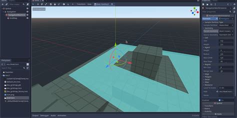 baking navigationmeshinstance using the action prevent further edition