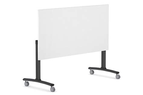 Folding Flip Top Mobile Meeting Room Table With Wheel Legs Domino