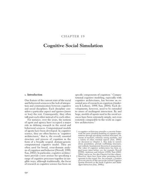 Cap 19 The Cambridge Handbook Of Computational Psychology Pdf