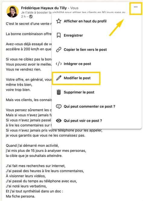 modifier un post linkedin guide rapide et efficace