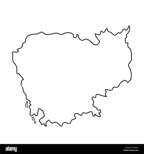 Phnom Penh Map Black And White