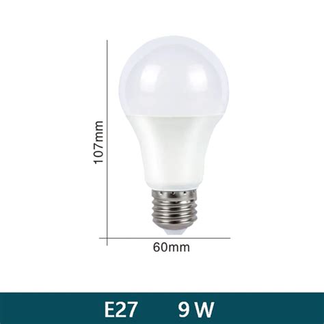 Светодиодная Led лампа 12 вольт 9 Вт 6500к DC 12 V белый холодный свет ...
