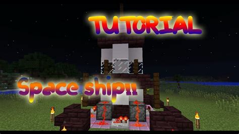 How To Make A Minecraft Spaceship Tutorial Youtube