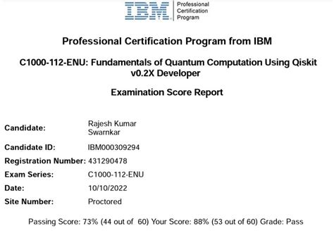 Rajesh Swarnkar On Linkedin Qiskit Developer Ibmquantum