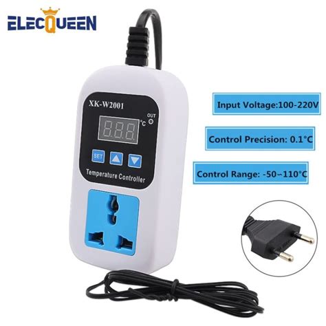 Ac 110 220v Digital Temperature Controller Thermostat Regulator Smart Microcomputer Socket