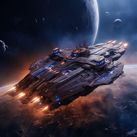 星际穿越插画星际穿越战舰战斗太空宇宙飞船免费下载插画图片4267像素 千图网