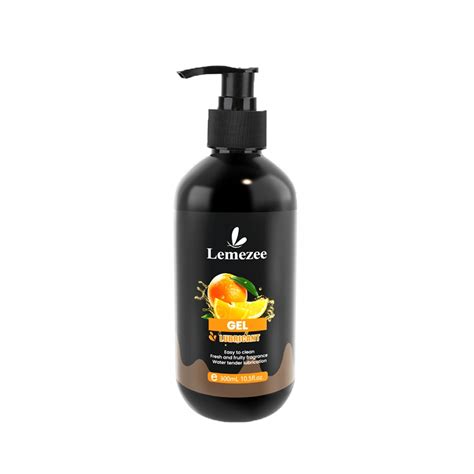 Lemezee Lubricant Edible 300ml Orange Flavor Lubricants Gel Oral Sex
