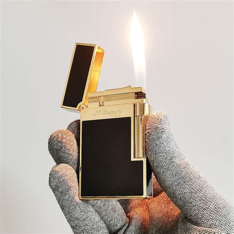 Luxury Dunant Lighters Classical Lacquer Brass Gas Lighter Outdoor