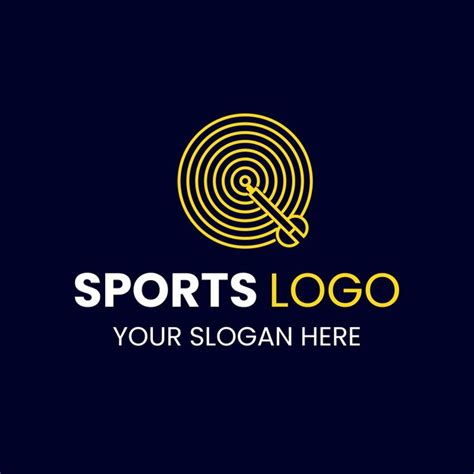스포츠 로고 ⁇ 터 템플릿 프리미엄 벡터