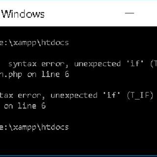 It Shows How To Check The Syntax Of A PHP Program And Execute The Download Scientific Diagram