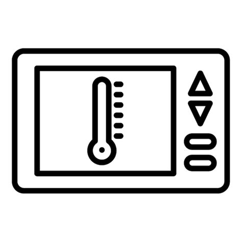 premium vector thermostat vector illustration style